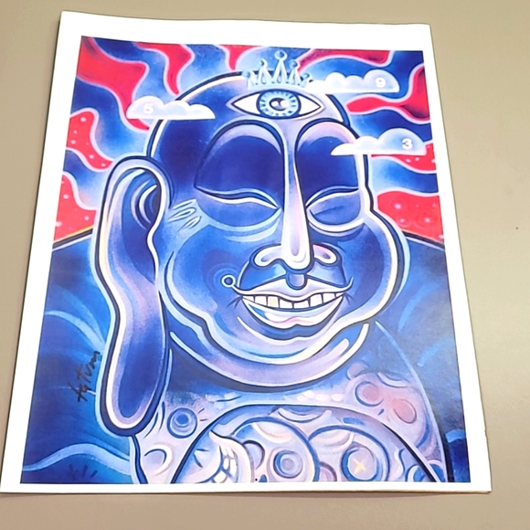 Robert Tatum | Art | Signed Robert Tatum Buddha Street Art Print | Poshmark